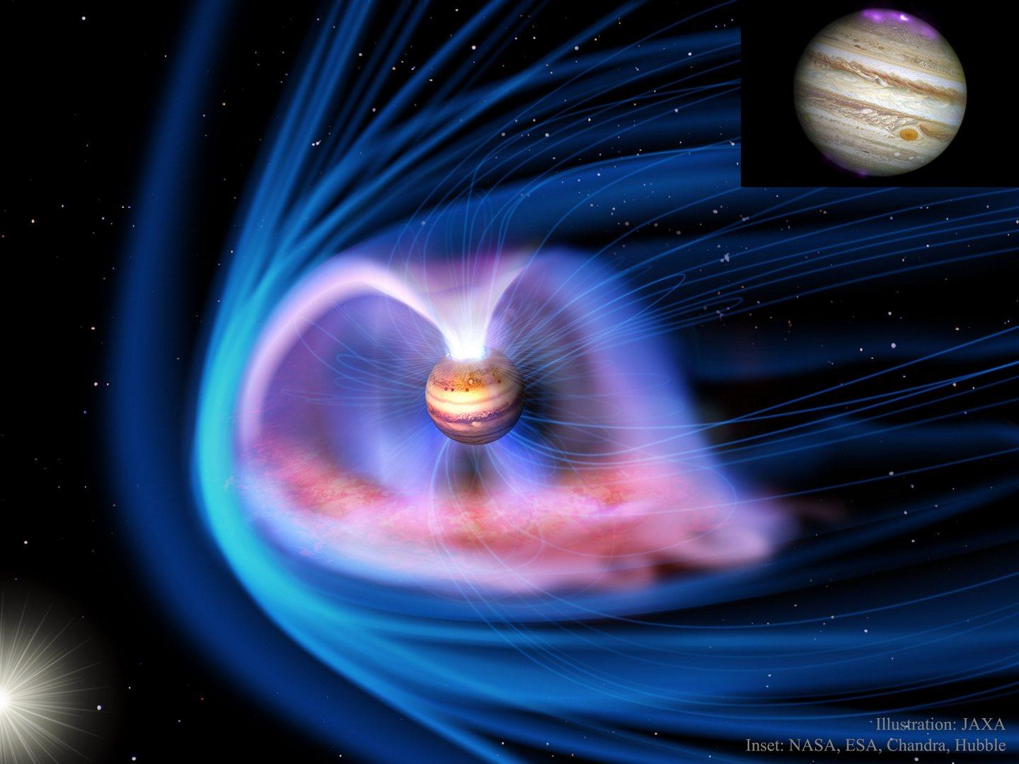 Magnetosféra v akci: Jak vznikají polární záře na Jupiteru | 100+1 ...