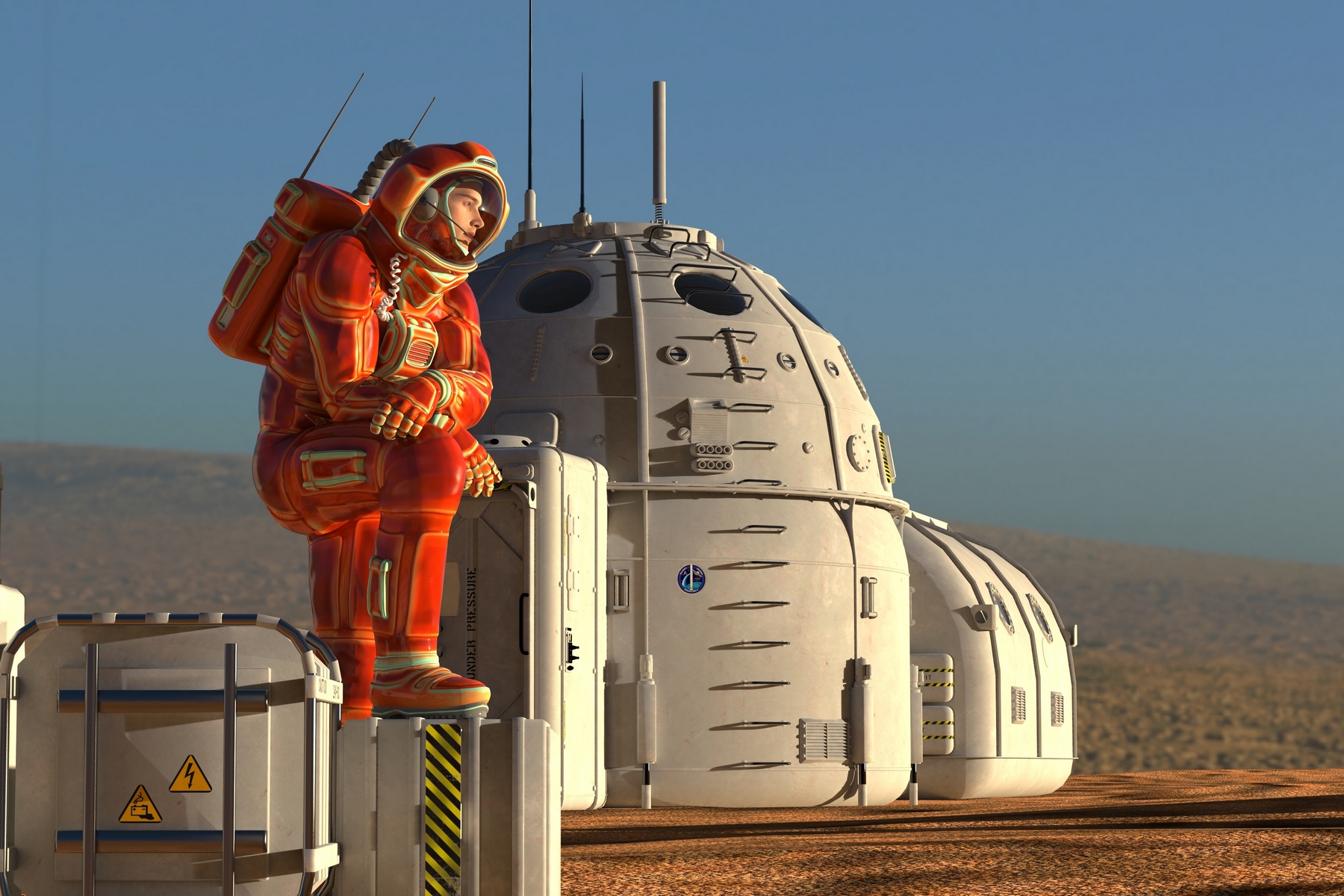 Kolonie na Marsu by mohla být továrnou na vodík pro lety Sluneční ...