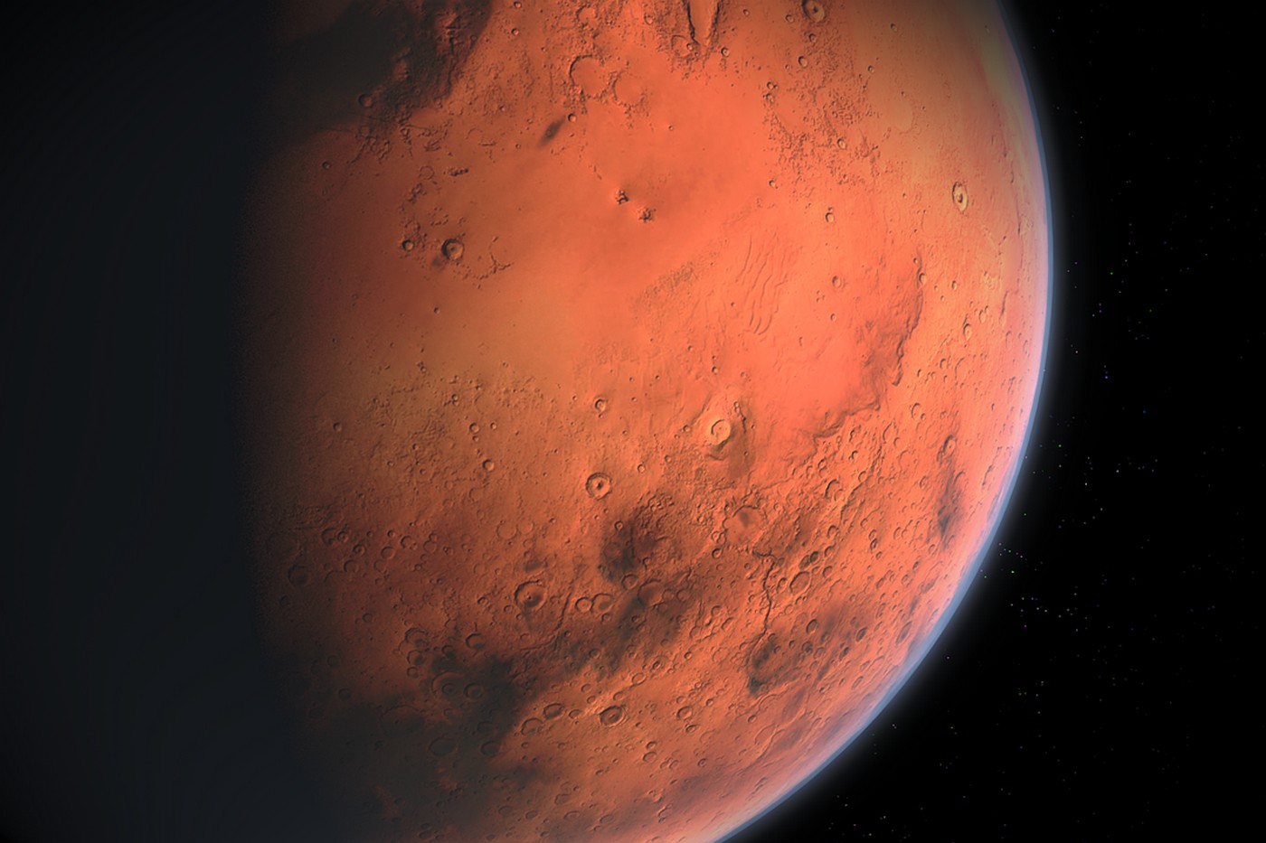 Posledních 600 milionů let je Mars kontinuálně bombardován meteority ...
