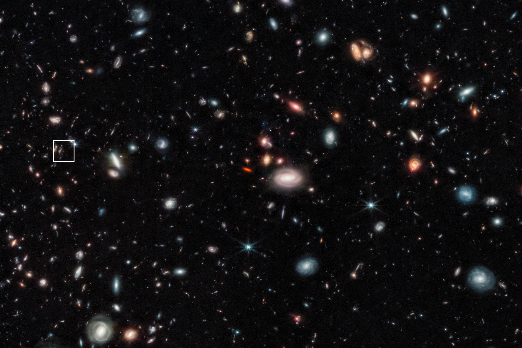 Dalekohled Jamese Webba objevil rekordně vzdálenou galaxii z počátku ...