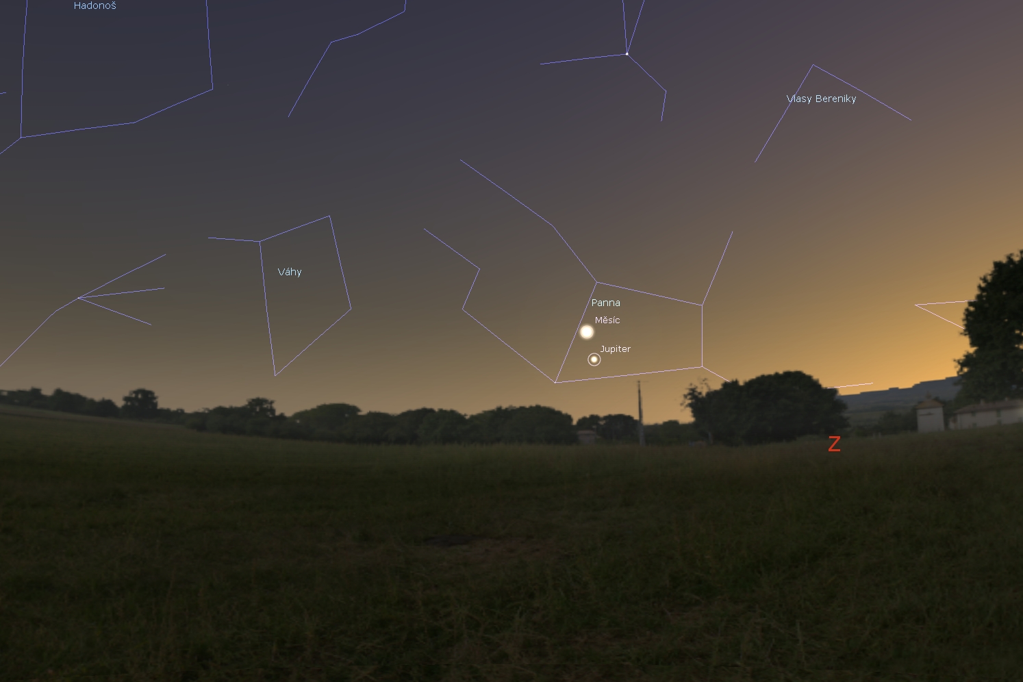 Noční obloha v srpnu: Zatmění Měsíce a maximum nejstaršího meteorického ...