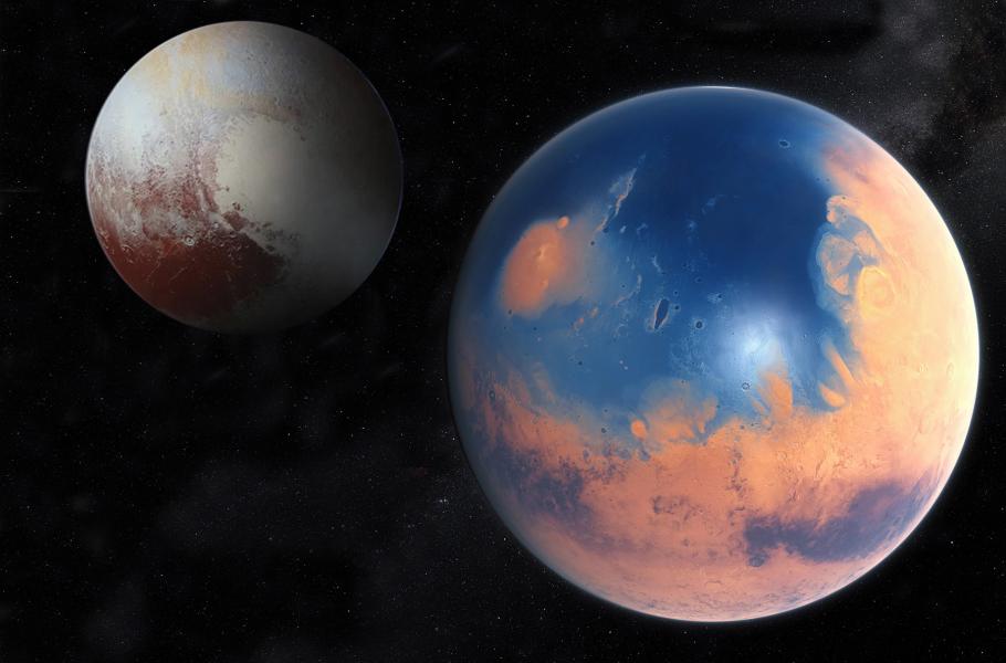 Kde hledat ve vesmíru život? Vyprahlý Mars a ledový svět Pluta | 100+1 ...