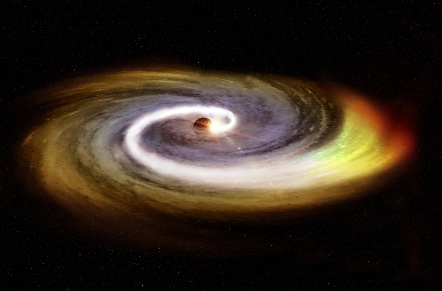 Supermasivní černá díra v centru Mléčné dráhy se probudila před 200 ...